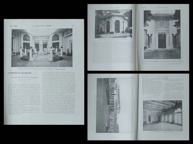 LA CONSTRUCTION MODERNE 1925 Moulin Rouge Exposition Art Deco 1925 ...