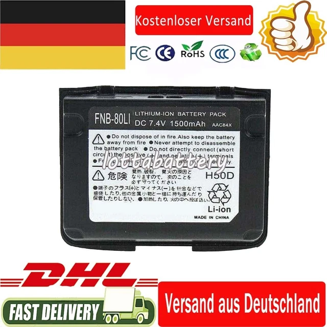 AKKU FÜR YAESU Vertex Two-Way Radios VX-5Rs VX-7Rb VXA-700 VXA-710 FNB ...
