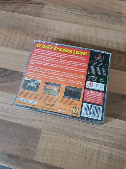 DOOM BIG BOX PS1 PSX Playstation 1 TESTED & WORKING EXCELLENT COMDITION ...