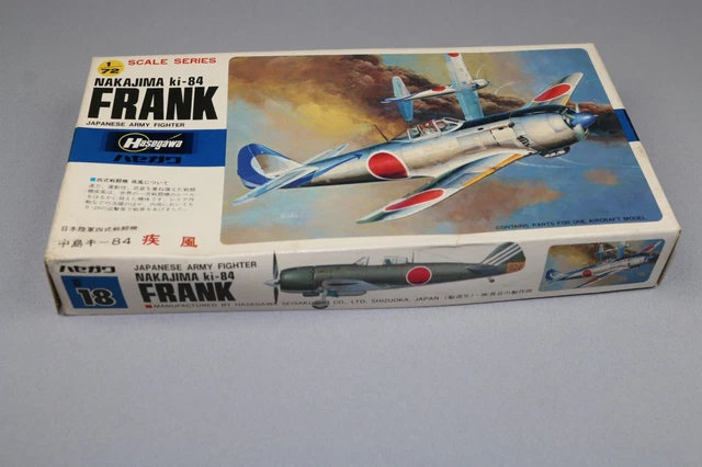 ZF116 HASEGAWA 1/72 Model B18 B018: 350 Nakajima Ki-84 Frank Japanese Army £22.09 - PicClick UK