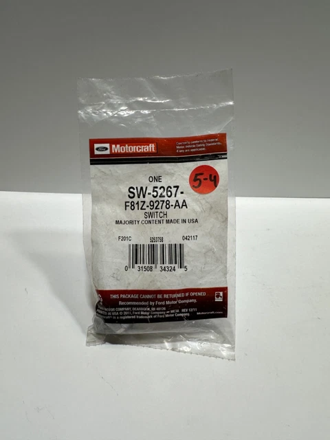 OEM FORD MOTORCRAFT F81Z-9278-Aa Interrupteur Capteur De Pression D ...