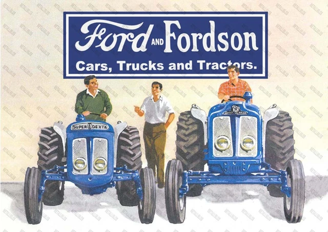 FORDSON SUPER DEXTA & Super Major Traktor Poster (A3) EUR 3,43 ...