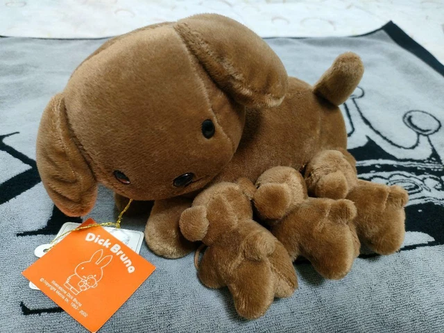 PLUSH TOY SEKIGUCHI Dick Bruna Snuffy with Baby & Tag £392.93 - PicClick UK