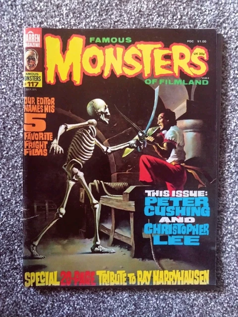 FAMOUS MONSTERS OF Filmland #117 Vintage Warren Horror Magazine ...