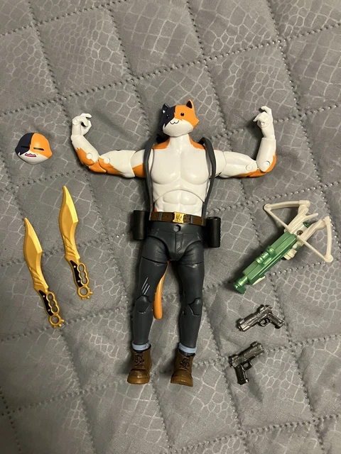 FORTNITE LEGENDARY SERIES Brawlers Meowscles Figure - Complete Rare VGC ...