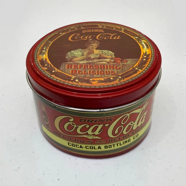 DRINK COCA-COLA COKE Round Collector's Tin With Lid Commemorating ...