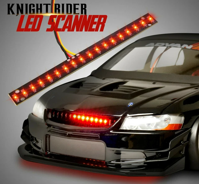 1/10 RC LED Scanner KNIGHT RIDER Effect Light Bar RED £11.10 - PicClick UK