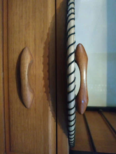 STAPLES LADDERAX STYLE Spare replacement Handle Teak drawer or cabinet ...