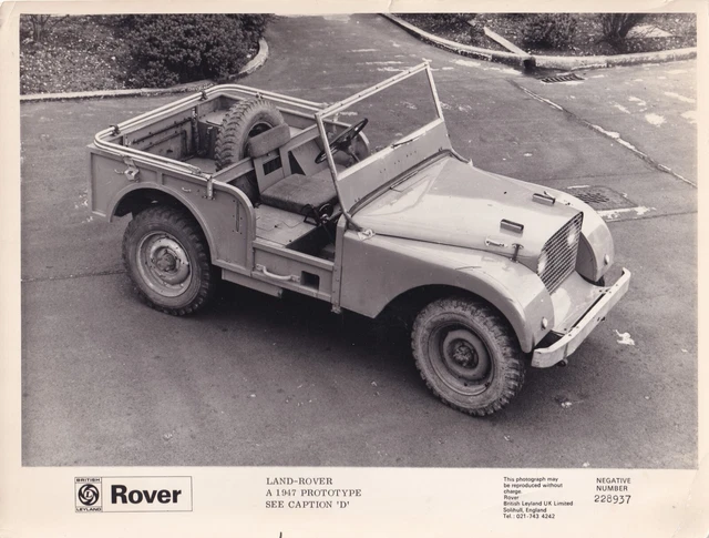 LAND ROVER, A 1947 Prototype, Later British Leyland Rover Photograph ...