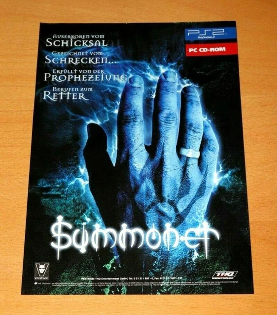 2000 SUMMONER PS2 Rare Official Promo Vintage Poster / Ad Art Print $49 ...