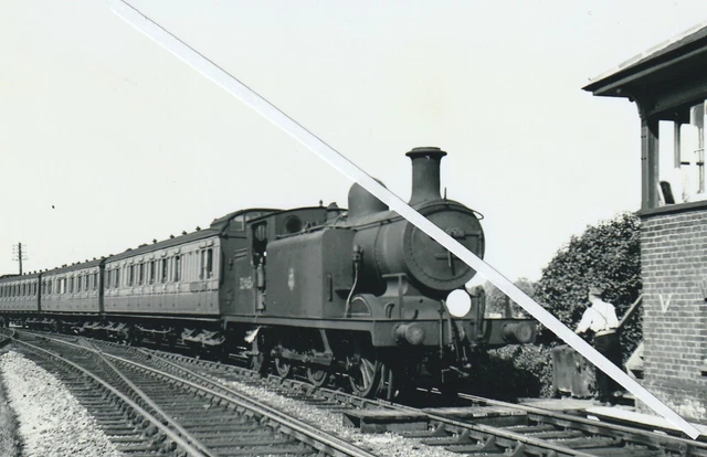 A VIEW OF 32465 passing culver junction signal box in 1950 £1.50 ...
