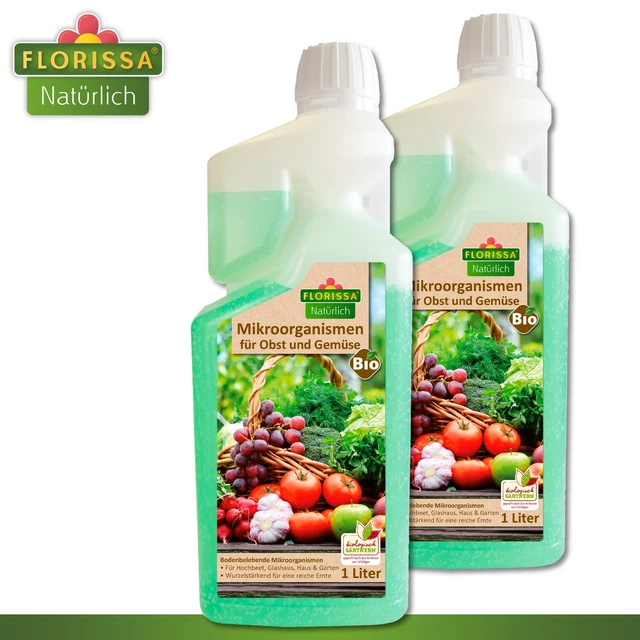 FLORISSA 2 X 1 L Micro-Organismes Fruits Et Légumes Concentré EUR 21,07 ...