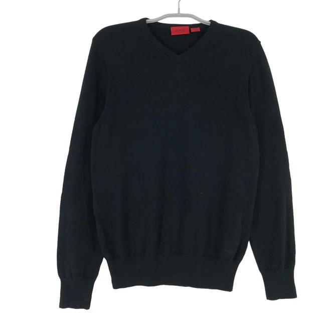HUGO BOSS COL V Noir Slim Pull Hommes Taille M EUR 43,74 - PicClick FR