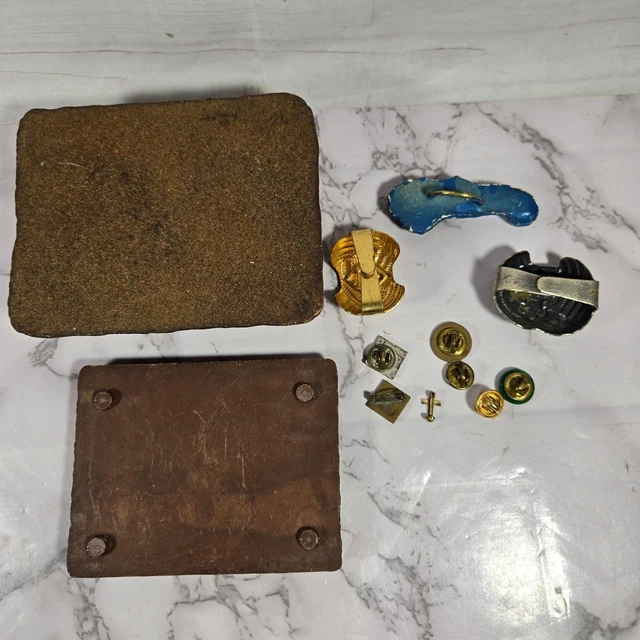 VINTAGE BOY SCOUT Collectible Lot Wood Box Pins Patches £31.06 ...