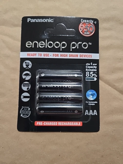 BaterÍas Efectivas De Alta Capacidad Panasonic Eneloop Pro 4 Aaa Ni Mh
