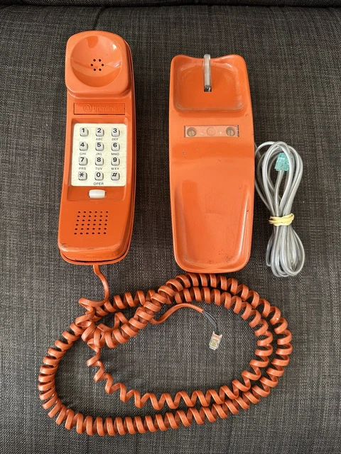 VINTAGE WESTERN ELECTRIC Bell Trimline Telephone Push Button Burnt ...