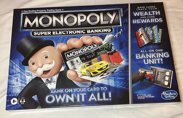 HASBRO MONOPOLY SUPER Electronic Banking Board Game - E8978 NEW $32.95 ...