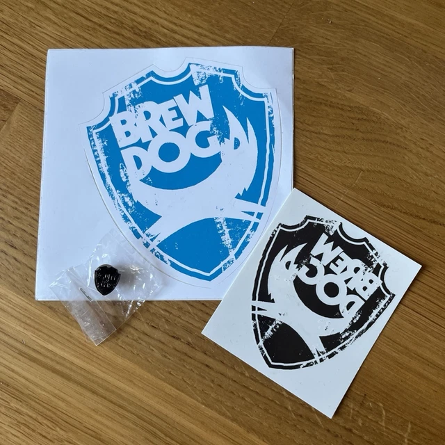 BREWDOG EQUITY FOR Punks Shield Pin Badge, Sticker and Temporary Tattoo ...