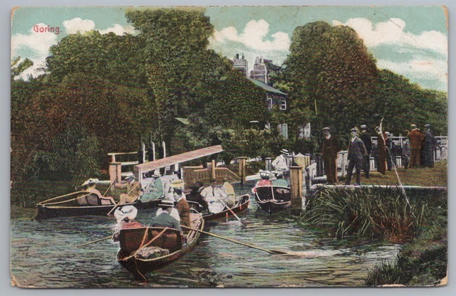 POSTCARD GORING RIVER Scene Oxfordshire Posted £3.99 - PicClick UK