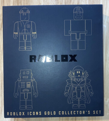 15TH ANNIVERSARY ROBLOX Icons Gold Collector's Set Action Figure 4-Pack ...