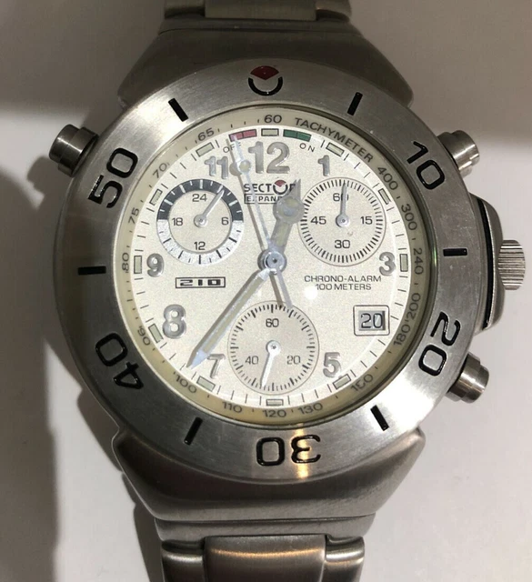 SECTOR 210 EXPANDER Quartz Chrono Alarm Men's Wrist Watch £90.00 ...