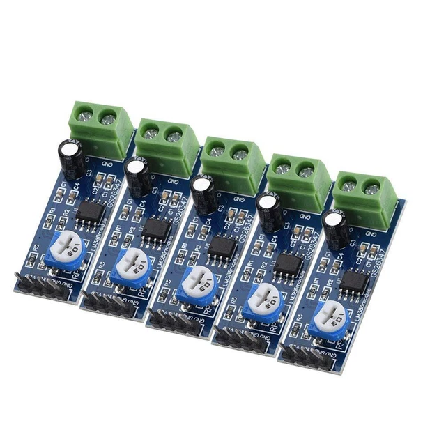 5PCS 5V - 12V Module Amplificateur Audio 200 Fois Gain LM386 Carte ...