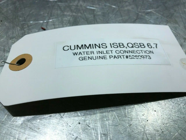 CUMMINS ISB 6.7L Diesel Engine Water Inlet Connection part 5260973 OEM ...