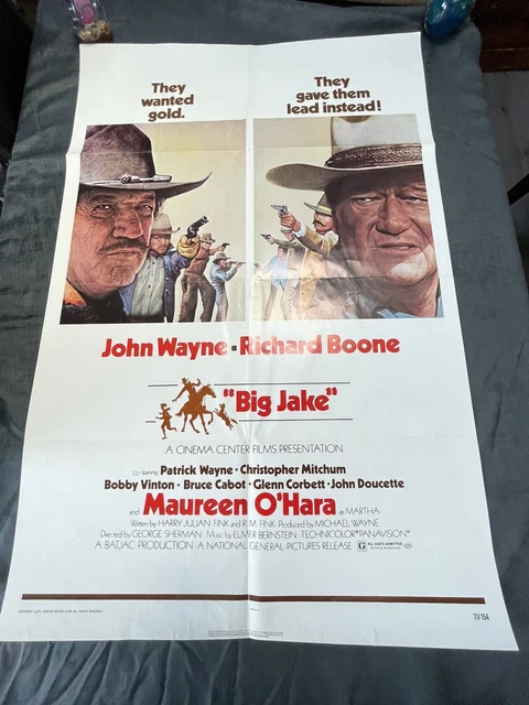 JOHN WAYNE BIG Jake Original Cinema One Sheet Poster Rare £34.00 ...