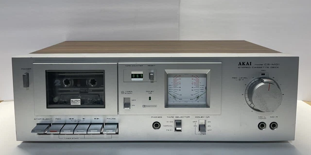 VINTAGE AKAI STEREO Cassette Deck Model CS-M01A Tested Working £72.00 ...