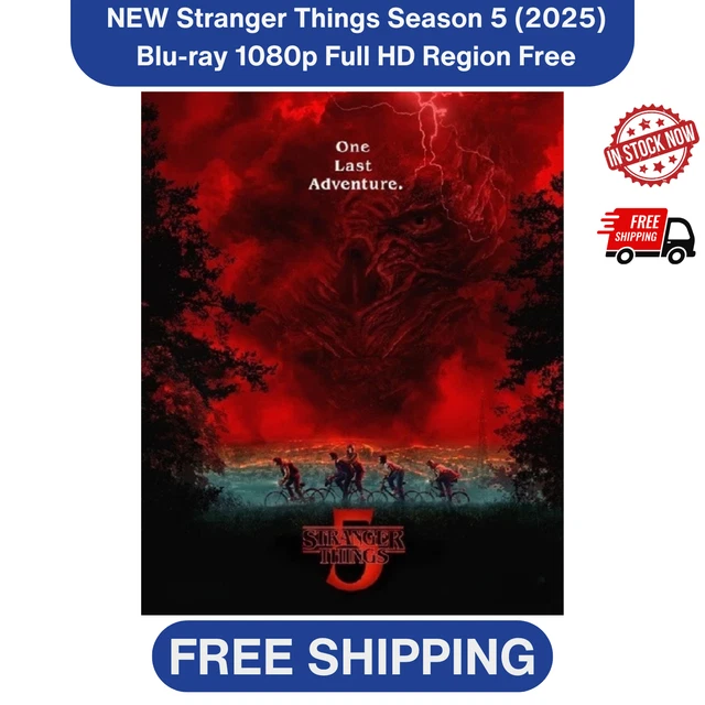 NEW STRANGER THINGS Season 5 (2025) Blu-ray 1080p Full HD Region Free ...