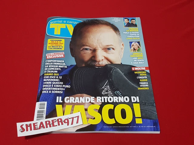ITALIAN MAGAZINE TV Sorrisi E Canzoni Cover Story Vasco Rossi, Maneskin ...