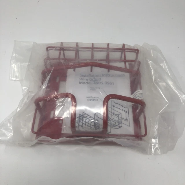 LOT OF 8 NEW Simplex 4905-9961 Red Fire Alarm Wire Guard SWG-TRUEALERT ...