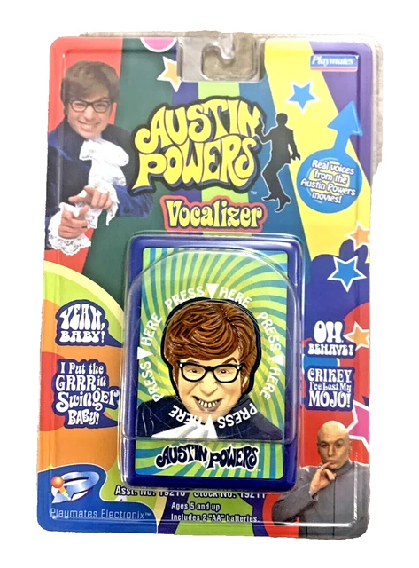 AUSTIN POWERS VOCALIZER Toy Playmates New Line Cinema Vintage 1999 *Non ...