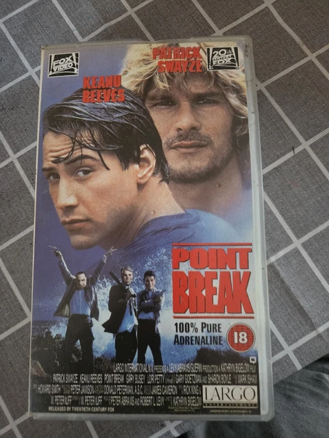POINT BREAK VHS Video (Keane Reeves, Patrick Swayze) 1993 £5.00 ...