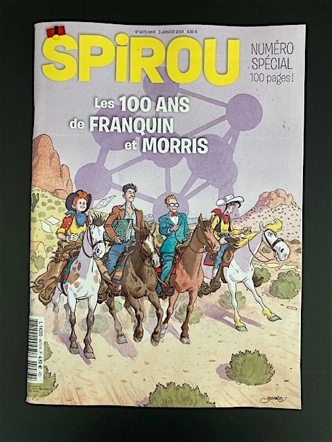 SPIROU 4473-4474 (2024) - Franquin et Morris - 100 ans - Olivier ... SPIROU 4473-4474 (2024) - Franquin et Morris - 100 ans - Olivier ...