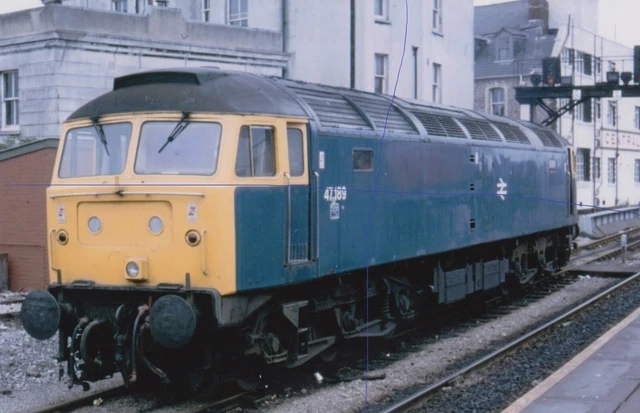 DIESEL TRAIN PHOTO Railway Picture Br Class 47 Photograph British Rail ...