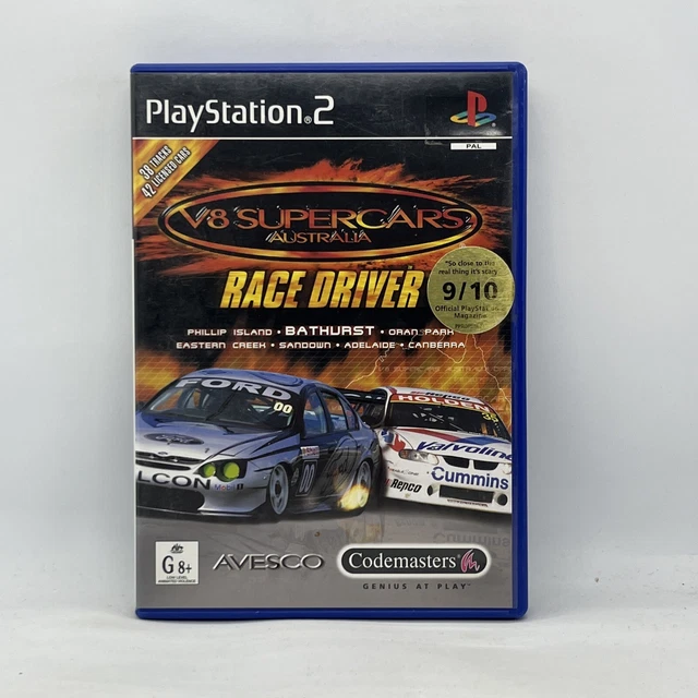 V8 SUPERCARS AUSTRALIA Race Driver PS2 Sony PlayStation Video Game Free ...