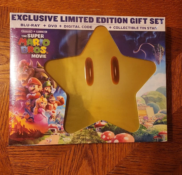SUPER MARIO BROS Movie Exclusive BLU RAY Collectible Star Tin - Brand ...