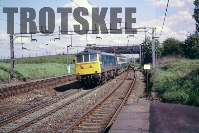 35MM SLIDE BR British Railways Electric Loco 86 86237 Lichfield 1985 ...