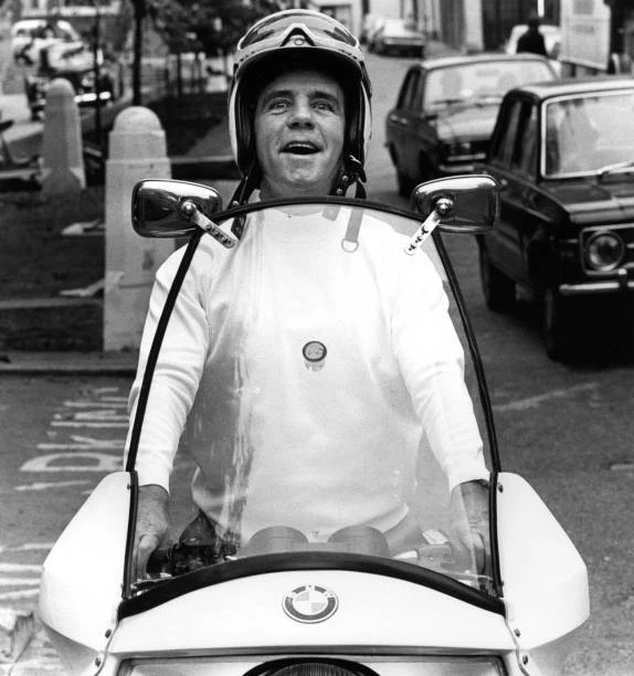 BRITISH COMIC ACTOR Norman Wisdom On A Moped 1975 OLD PHOTO £5.34 ...