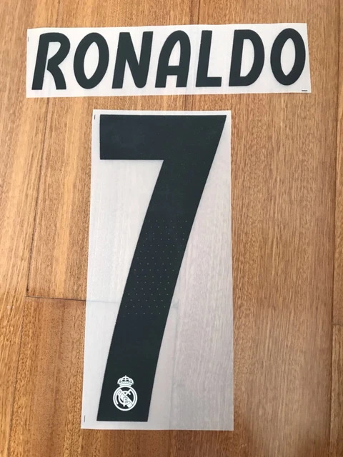 REAL MADRID 2018-19 Cristiano Ronaldo Soccer Football Shirt Name Number ...