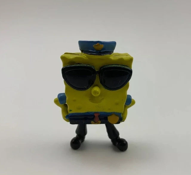 2003 VIACOM SPONGEBOB SQUAREPANTS 2" PVC MINI FIGURE Police Man $6.99 ...