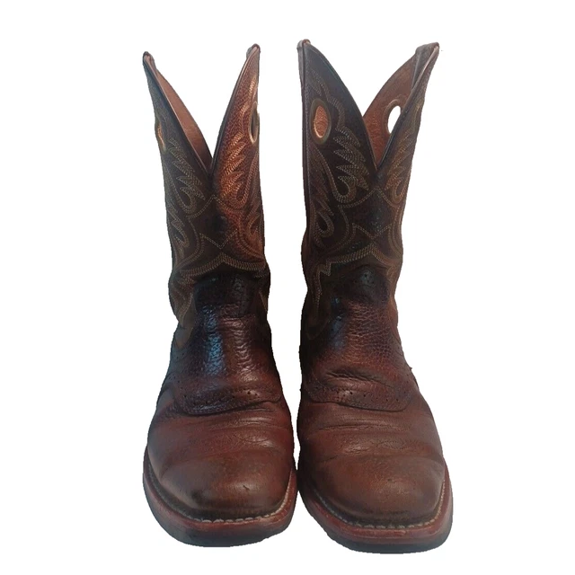 ARIAT HERITAGE LEATHER men Cowboy boots Size 9 EE brown Style 10002227 ...