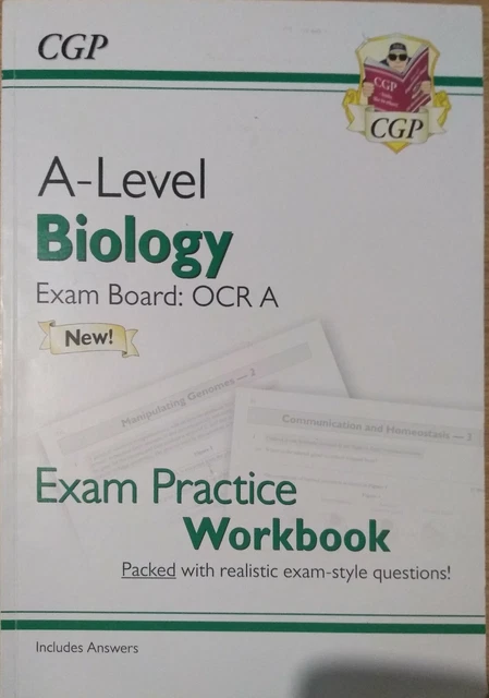 A LEVEL BIOLOGY exam board aqa exam practice workbook CGP £5.20 ...