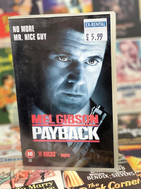 MEL GIBSON PAYBACK Big Box VHS Video Cassette Tape Ex-Rental £8.99 ...