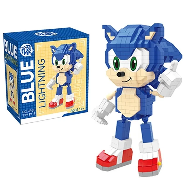 SONIC THE HEDGEHOG Building Block Set Lego Knuckles Tails Figure DIY Model Toy £14.55 - PicClick UK