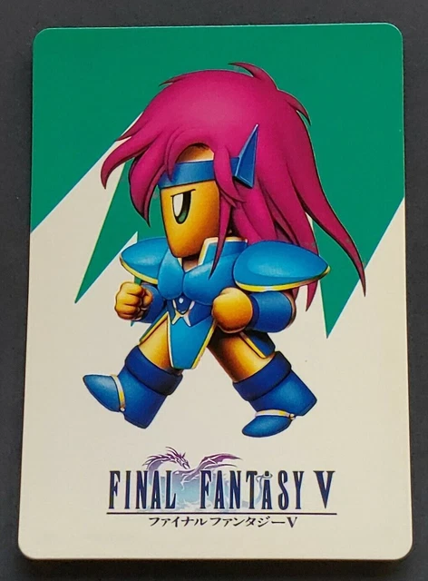 FARIS KNIGHT FINAL Fantasy 5 Trading Card No.44 Japonais 1992 Square F ...