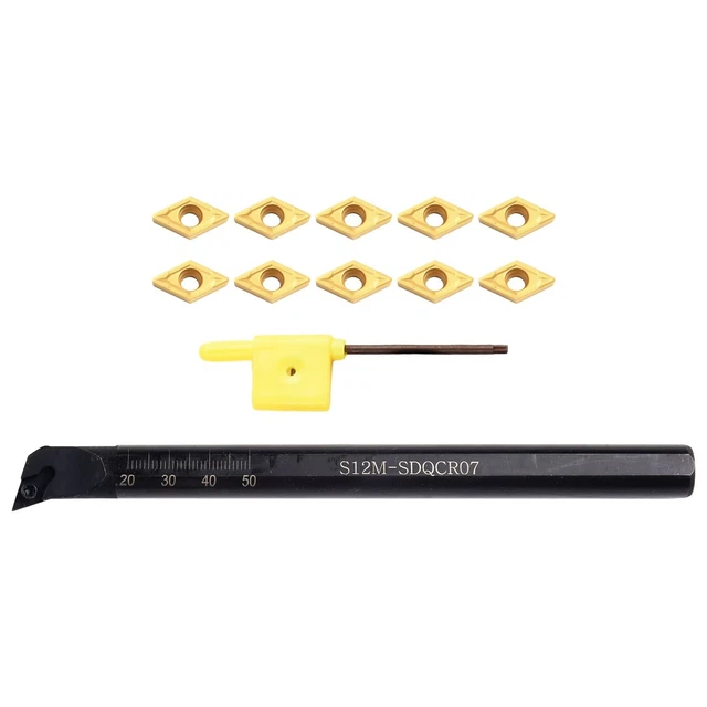 PORTE-OUTILS TOURNAGE BARRE d'alésage tour S12M SDQCR07 facile à utiliser avec EUR 23,76 ...