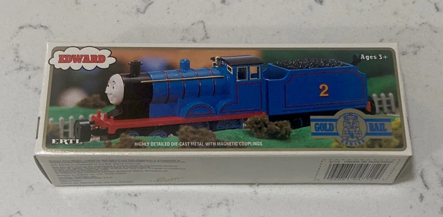 NEW! ERTL THOMAS The Tank Engine “EDWARD” Train Gold Rail 1993 SHINING ...