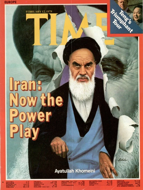 1979 TIME AYATULLAH Khomeyni Imam Iran Solo Cover Original De Enmarcar ...